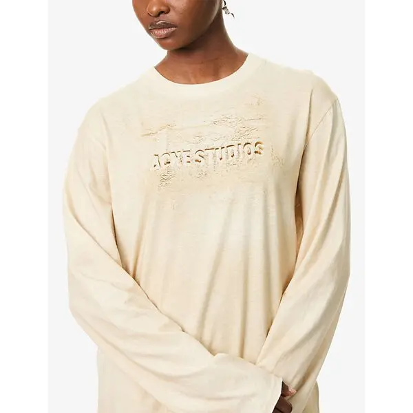 ACNE STUDIOS ロゴ Tシャツ ベージュ Acne Studios - Logo T-Shirt | HBX